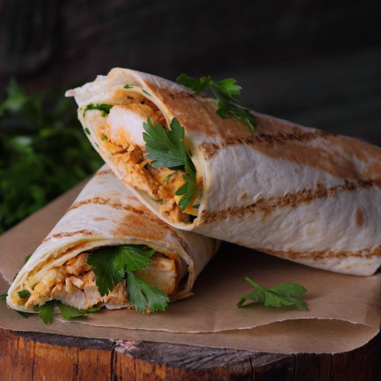 Chicken Wrap Recipe How To Make Chicken Wrap Licious