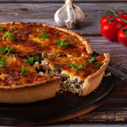 Chicken Quiche Recipe | Crustless Chicken Quiche Recipe