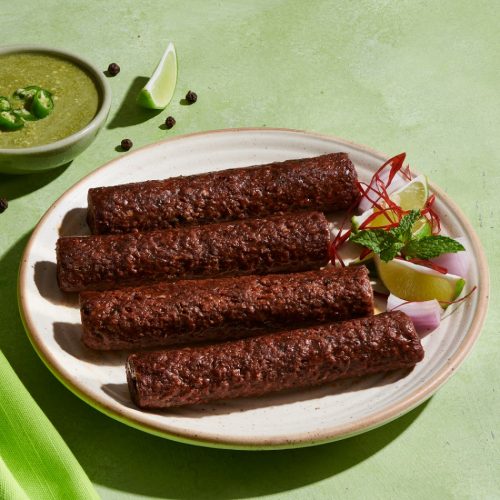 How about a Mutton Seekh Kebab that is completely vegetarian?