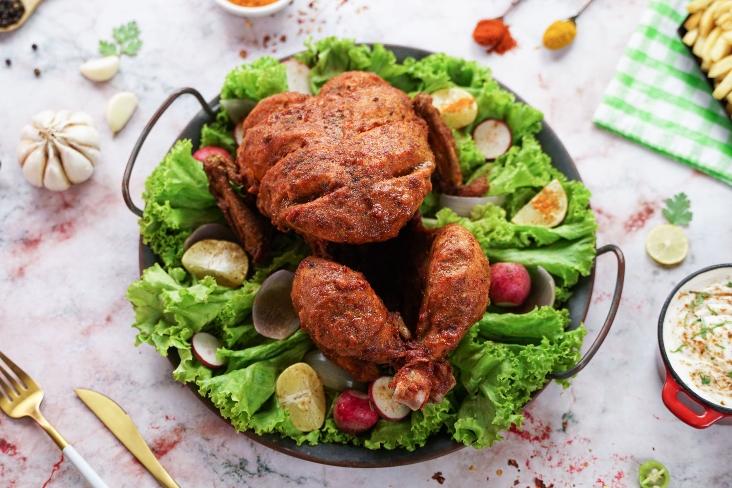 Here's how To Make Chicken Lahori Charga At Home!